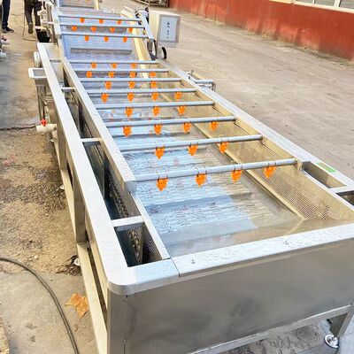 党参鸡筋参气泡清洗机 药材根须喷淋清洗机 糯稻根流水线清洗设备