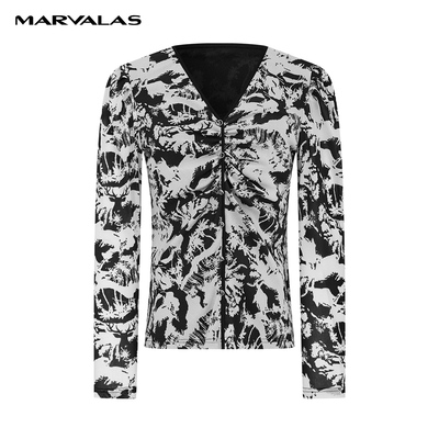 【粉丝专属】【专柜同款】M314205503曼德诗设计感小衫2023秋季