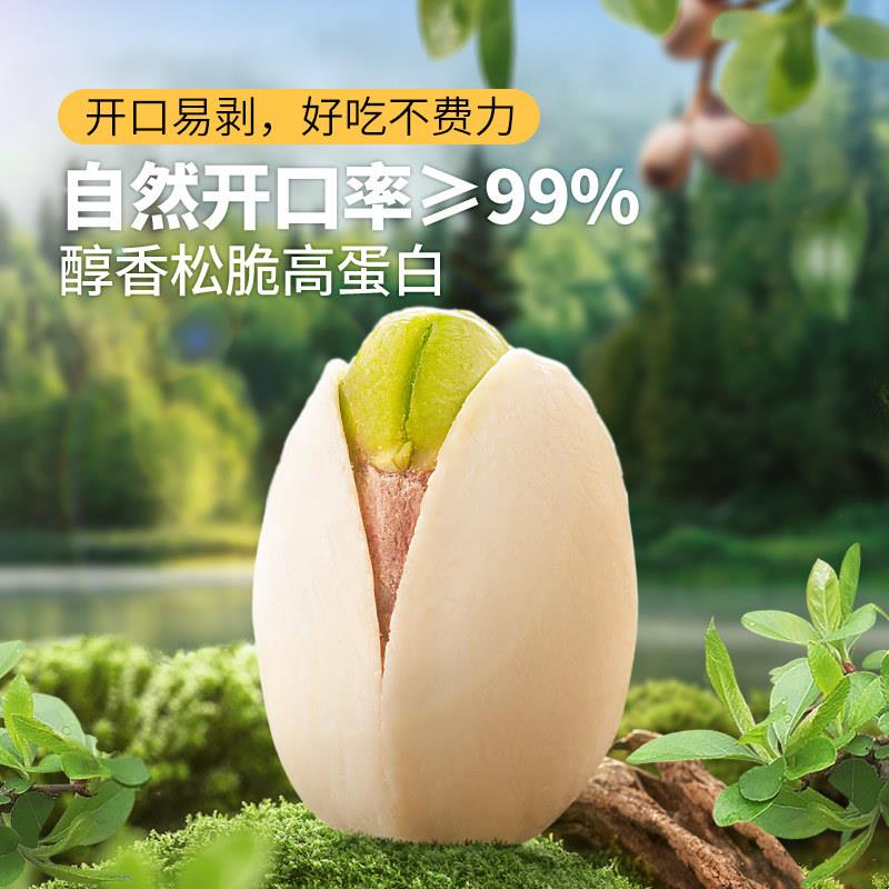 三祇松鼠开心果品质大颗粒量贩装原味每日坚果孕妇儿童健康零食