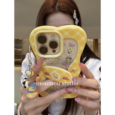 可爱ins卡通崔弟挂件苹果手机壳