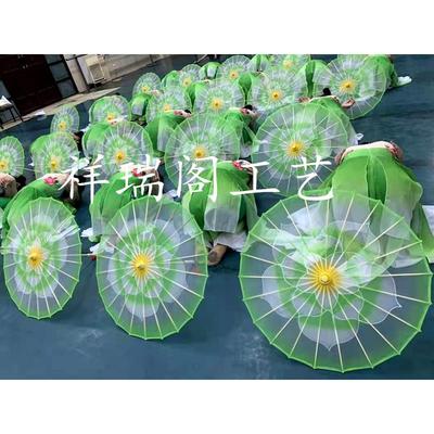 春晚同茉莉花开 茉款莉怀舞蹈情演出舞台45600跳舞具道走秀花伞透