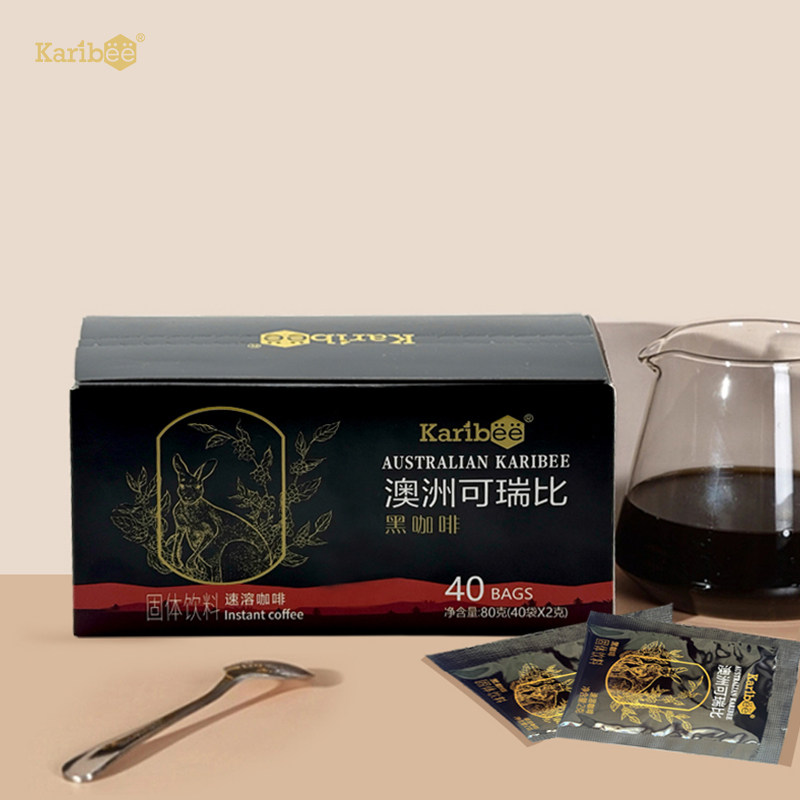 可瑞比黑咖啡速溶咖啡提神醒脑熬夜加班澳洲进口原料独立包装