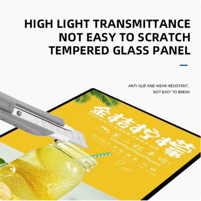 抽画灯箱广告牌led灯超薄挂墙Lightbox billboard宣传展示展板
