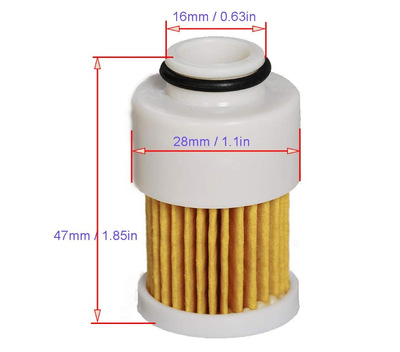 68v-24563-00-00 881540 75-115  Outboard Fuel Filter 18-7979