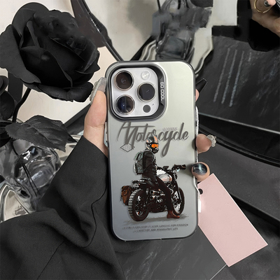 苹果15适用14机车男孩13ProMax潮酷荣耀600高级感iPhone17手机壳硬华为NOVA16Ultra彩银一加ACE5个性VIVOx300