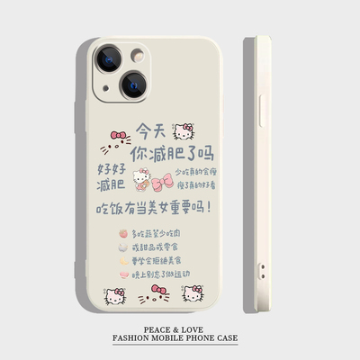 华为NOVA15苹果16小众14PLUS适用OPPOK12X可爱软iPhone13创意17ProMax手机壳减肥凯蒂猫OPPOa5活力真我GT8PRO