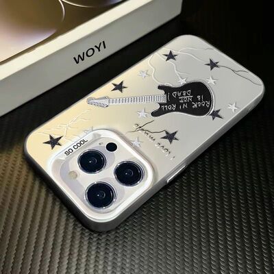 小米15spro高级感华为PURA80适用12硬iPhone16手机壳苹果14个性闪电吉他13promax彩银红米TURBO4时尚VIVOx200