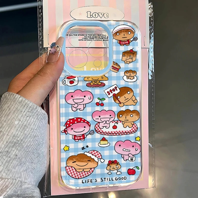 苹果14烤面包OPPOreno13透明软iPhone16手机壳小米15适用a3华为nova12Ultra卡通荣耀MAGIC7可爱VIVOiQOOneo10