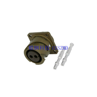 IP67卡扣式5015 压接打线式美军规系列 VG95234  2芯连接器18-1S