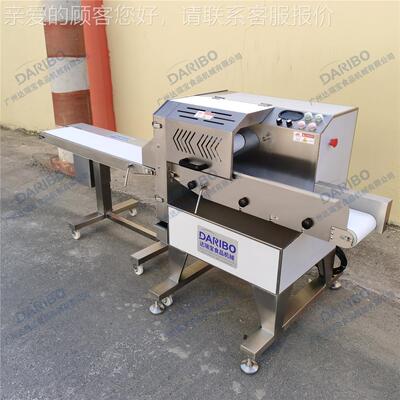 Q熟肉切片机叉烧切块 机 自AIL化切肉 机 熟食动加工火腿切边机