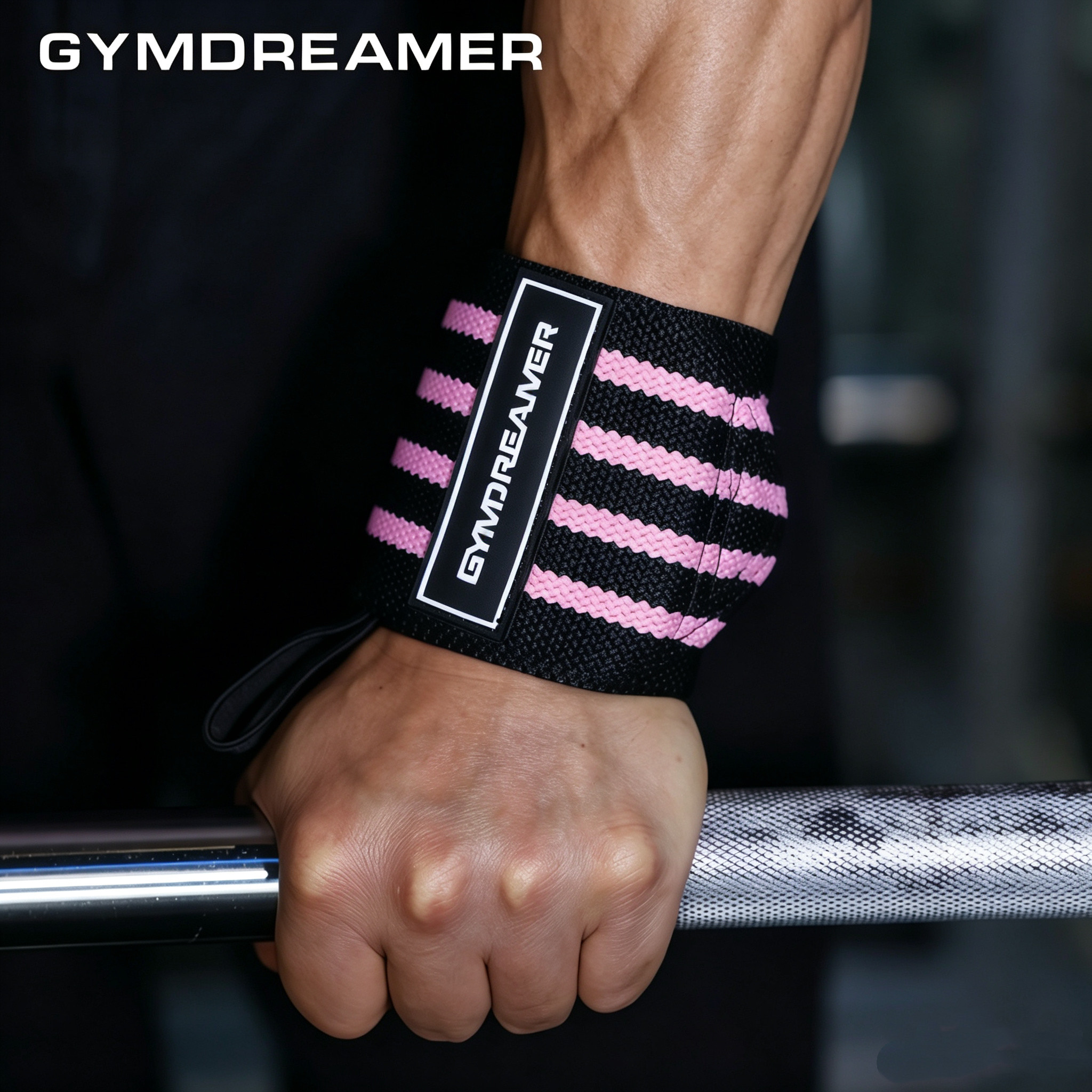 GYMDREAMER运动护腕健身举重缠绕护腕带扭伤防护吸汗加压护具