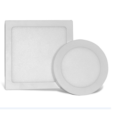 LED面板灯 明装方形圆形超薄面板灯嵌入式压铸筒灯 厂家直销