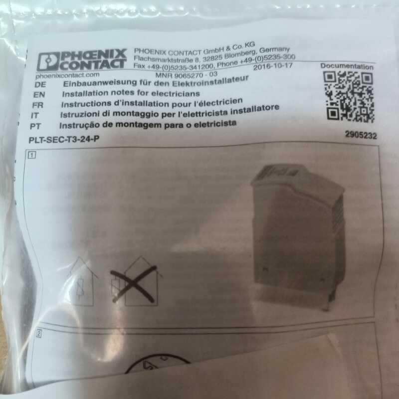 议价现货菲尼克斯2905232信号防雷器PLT-SEC-T3-24-P浪涌2905557