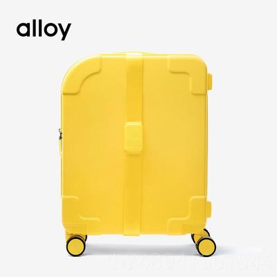 正品alloy阿乙黄色行李箱拉杆乐箱万轮pc皮箱休闲机运动短途向登