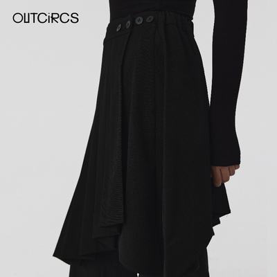 OUTCiRCS一片式百褶裙早秋半身裙
