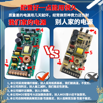 明伟24v开关电源变压器220转12v20a36V48V S-120w 150w350w直流盒