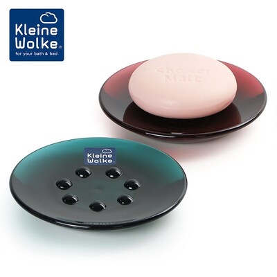 Kleine Wolke德国进口斯堪的纳维亚肥皂盒家用肥皂盒圆形储存托盘