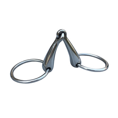 O型马嚼子敏感马嘴不锈钢马口衔 厂家供应马具口衔铁 14厘米