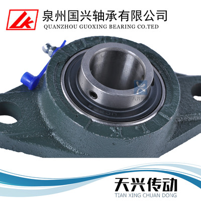 LK国兴带座外球面轴承菱形UCFL320（L90620) 内径100 铸铁 高负荷