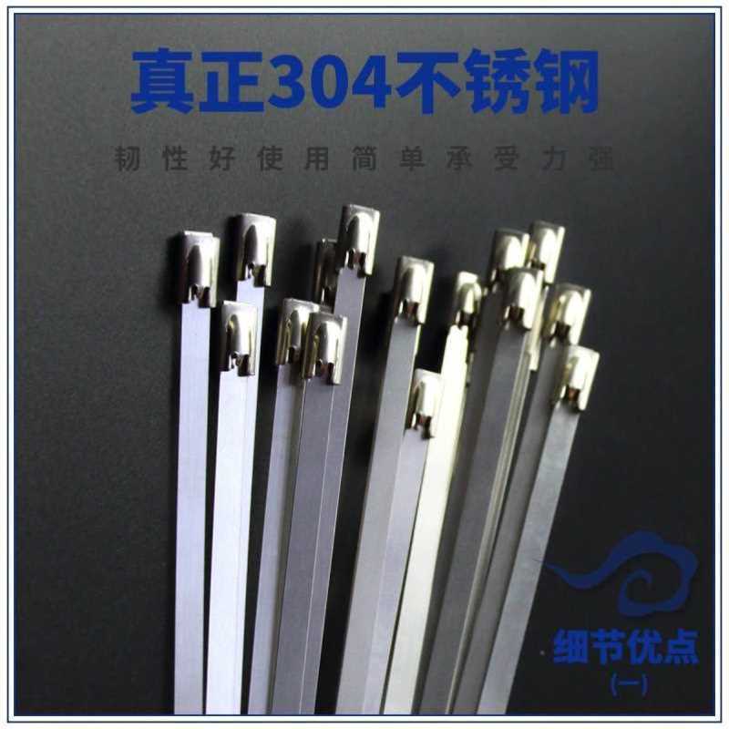 404定不锈3钢固定座.6*300mm固座白钢绑带金属扎丝卡扣船用自锁式