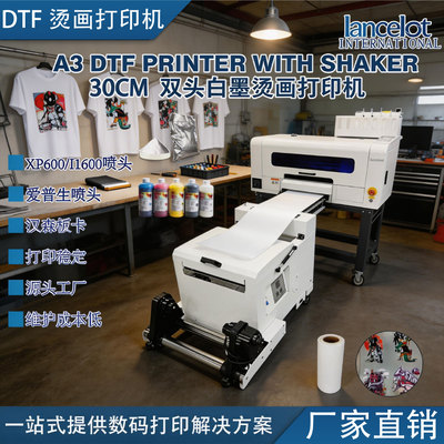 跨境热销dtf打印机白墨烫画打印机A3 tshirt printing machine