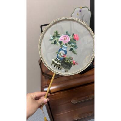 香妃清宫图双面苏绣手绣孤品