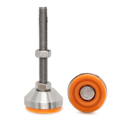 FT-5012100工业尚坤不锈钢脚杯脚座 固定支撑脚地脚螺丝调节脚m12