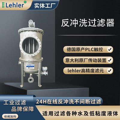 反冲洗芯式过滤器地下水海水湖水处理砂粒藻类淤积物净化水质