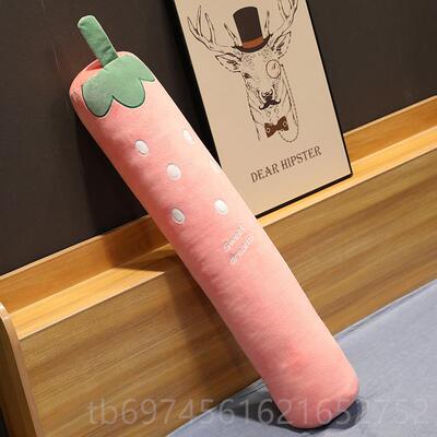 新款萝卜枕毛绒玩仙具人掌可爱水果长条圆柱拆洗抱抱枕女生睡觉夹