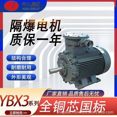 山东华力电机YBX3系列三级能效防爆变频三相异步电动机45/55kw