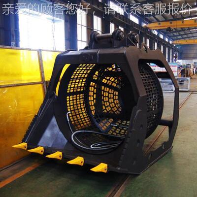 掘机旋转筛JEM分斗挖挖机滚筛筛液压挖筒掘机分斗