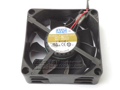 AVC F7025B12HX 7CM/厘米 7025 12V 0.7A 工控 大风量 双滚珠风扇