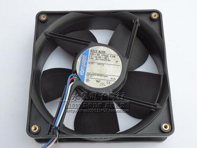 正品德国PAPST 4312N/2H 12V 375MA 4.5W 12032 12cm