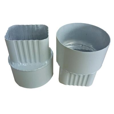 铝合金雨水管方转圆转换接头彩铝方管圆管变换器落水管圆转方接口