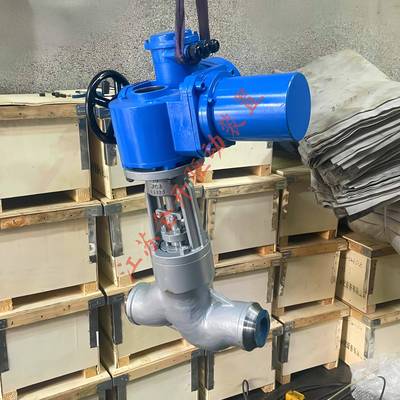 J965Y-P54200V电动电站高压Y型截止阀焊接高压带支架DN20