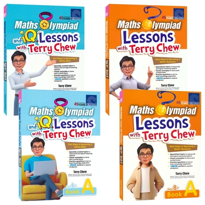 SAP Maths Olympiad And IQ Lessons 新加坡奥数与IQ训练 6岁+ 8岁+儿童奥数数学思维启蒙练习册 小学教辅基础级别 英文原版