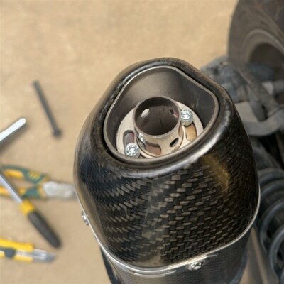 摩托车通用排气管改装48MM可调节消声塞消声器R25 CBR250RR. MT15