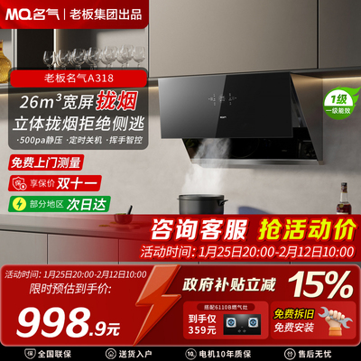 名气318油烟机老板出品