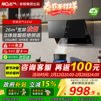 名气318油烟机老板出品