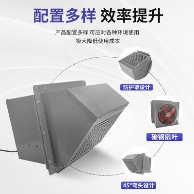 DWEX方形业壁式边墙防音爆轴流通机低噪工厂房通风换气排气BW风EX