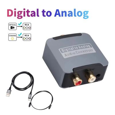 Digital to Analog Converter DAC Audio Optical Toslink SPDIF