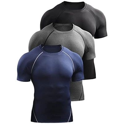 2025 Compression T Shirt Men Summer Sportswear Running T-shi