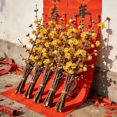 水培腊梅鲜切花客厅花卉直发