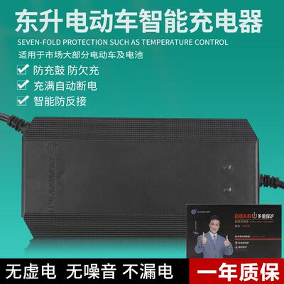 东升电动车充电器48V12AH20ah30ah40ah50ah60v72v20/32ah自动关机