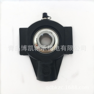 塑料轴承座配不锈钢外球面轴承T211黑色白色可选PBT材质
