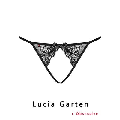 obsessive波兰进口三角内裤透明网女士丁字T裤蕾丝性感丁字裤绑带