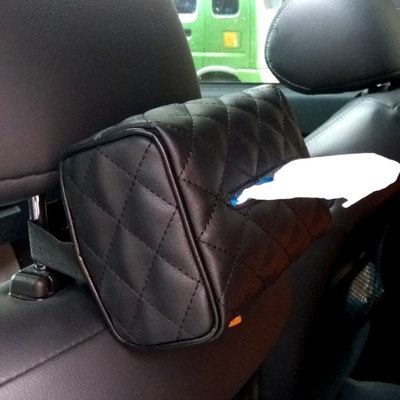 挂式车载遮阳板椅背车内用纸巾盒创意汽车用品纸巾套抽纸盒可爱