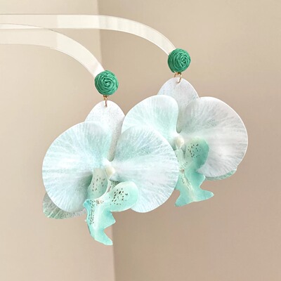 Vintage古着 Orchid hidden wind耳饰