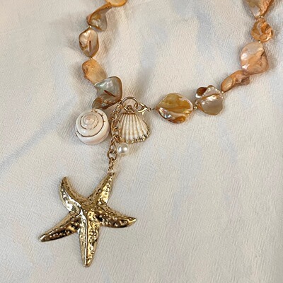 Vintage古着 Sunset Starfish项链