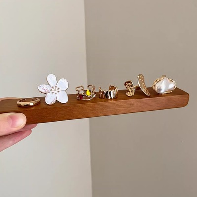 Vintage古着 Liquid lava art套戒